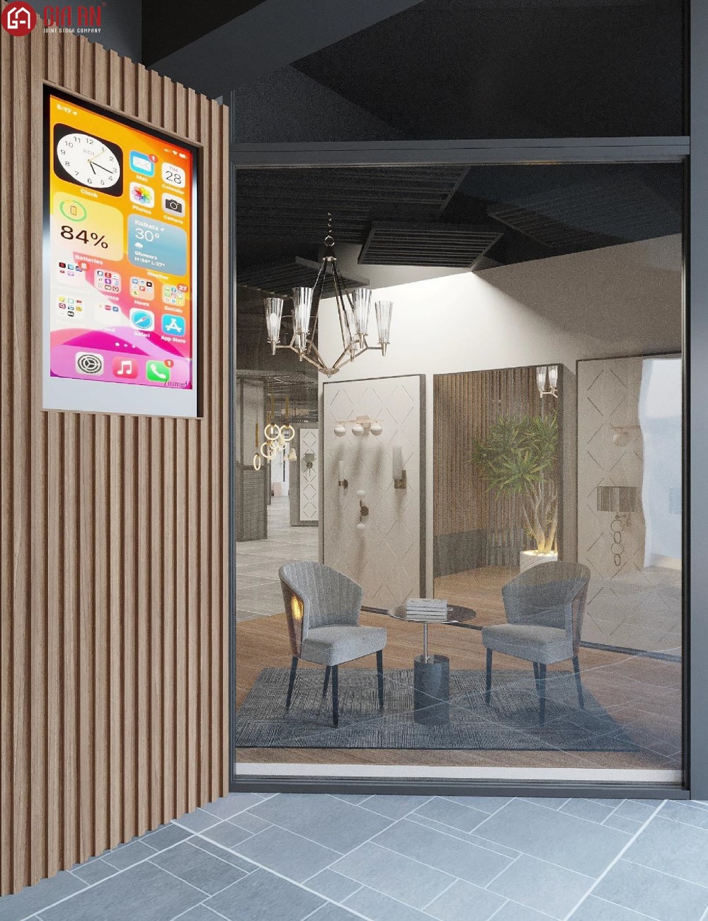 Phối Cảnh Thiết Kế Tầng 02 Showroom Đèn Công Ty Mocal Creative – Thị Xã ...